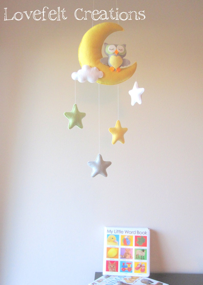 Baby Mobile - Owl Mobile - Crib Mobile Owl - Baby Mobile Stars - Etsy