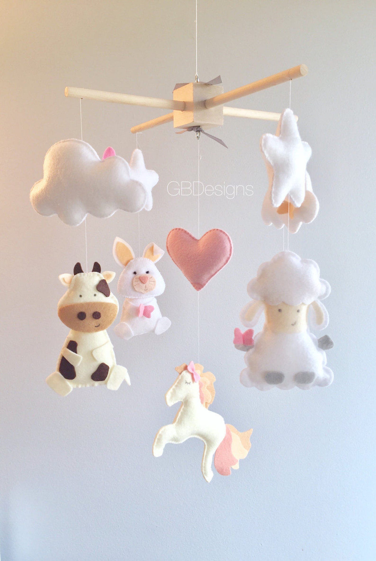 Animals Baby Mobile Baby Crib Mobile Baby Mobile Unicorn | Etsy