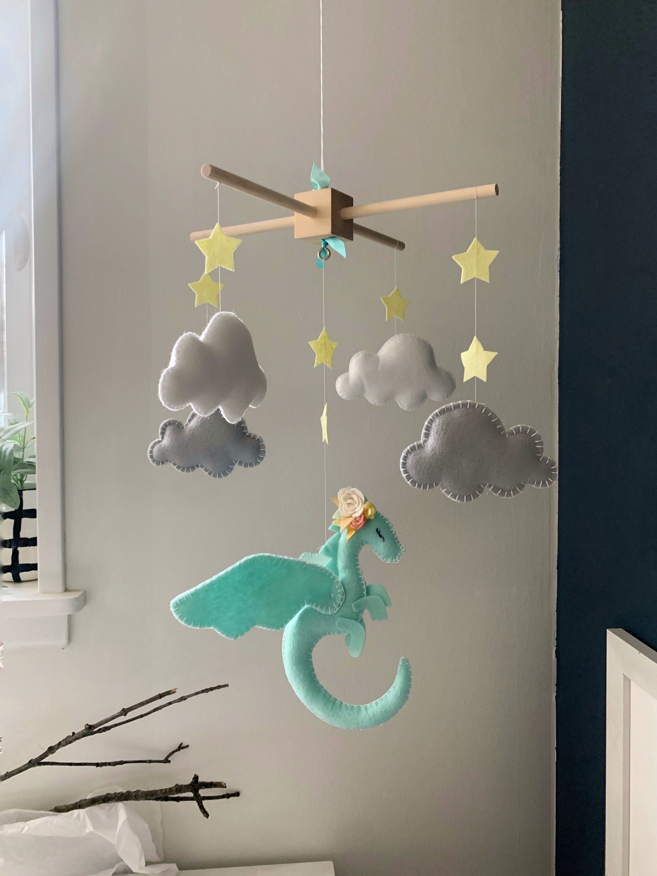 Baby Mobile - Dragon Mobile - Crib Mobile - Baby Mobile Dragon - Dragon ...