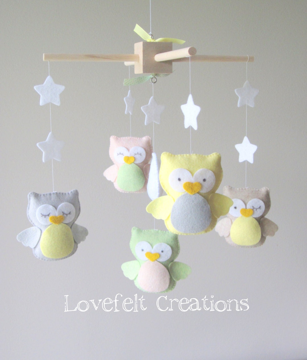 Owl Baby Crib Mobile - Baby Mobile - Owl Mobile - Neutral Mobile - Etsy
