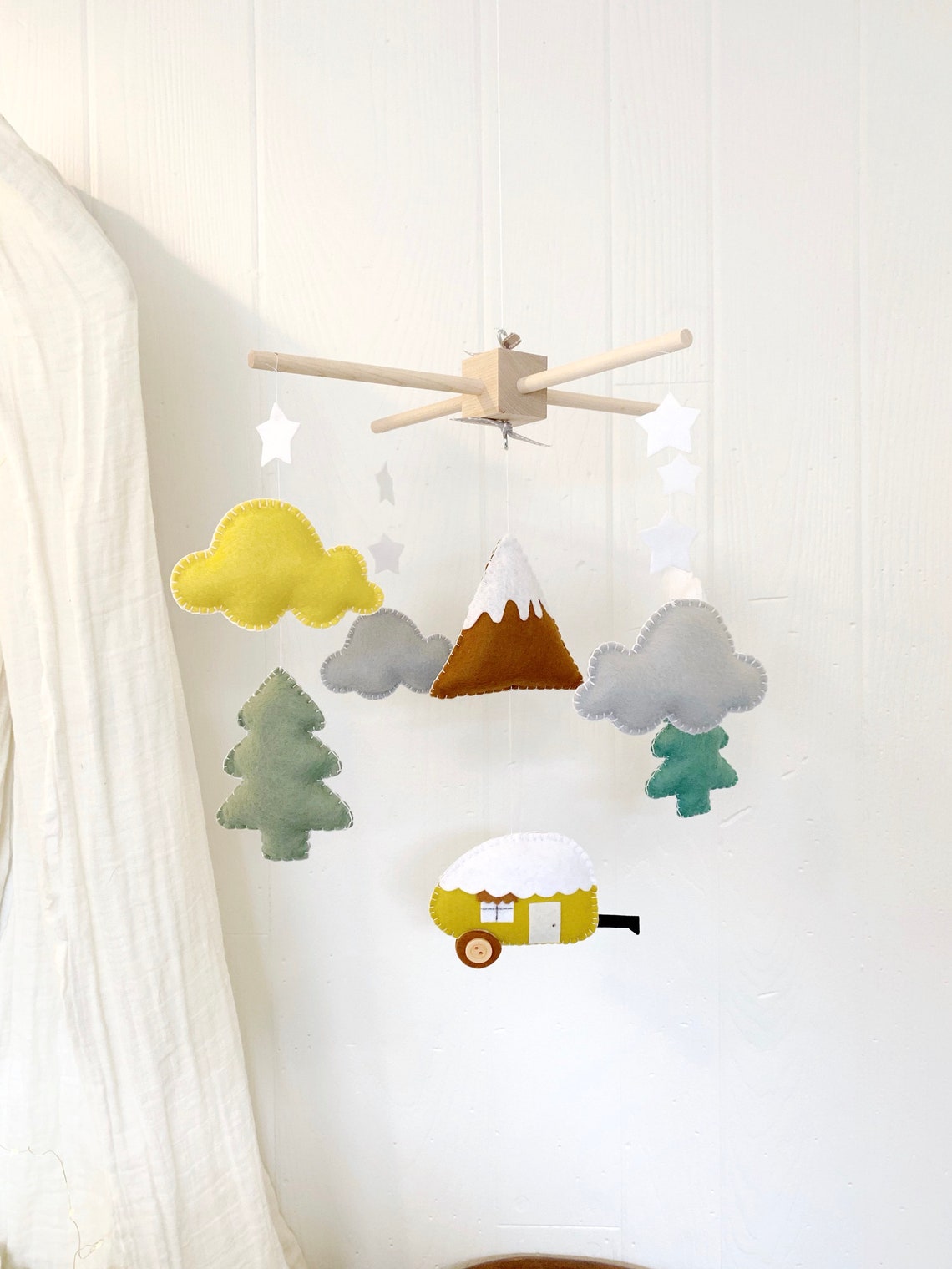 Baby Mobile Camping - Trees Baby Mobile - Baby Mobile - Mountain Mobile ...