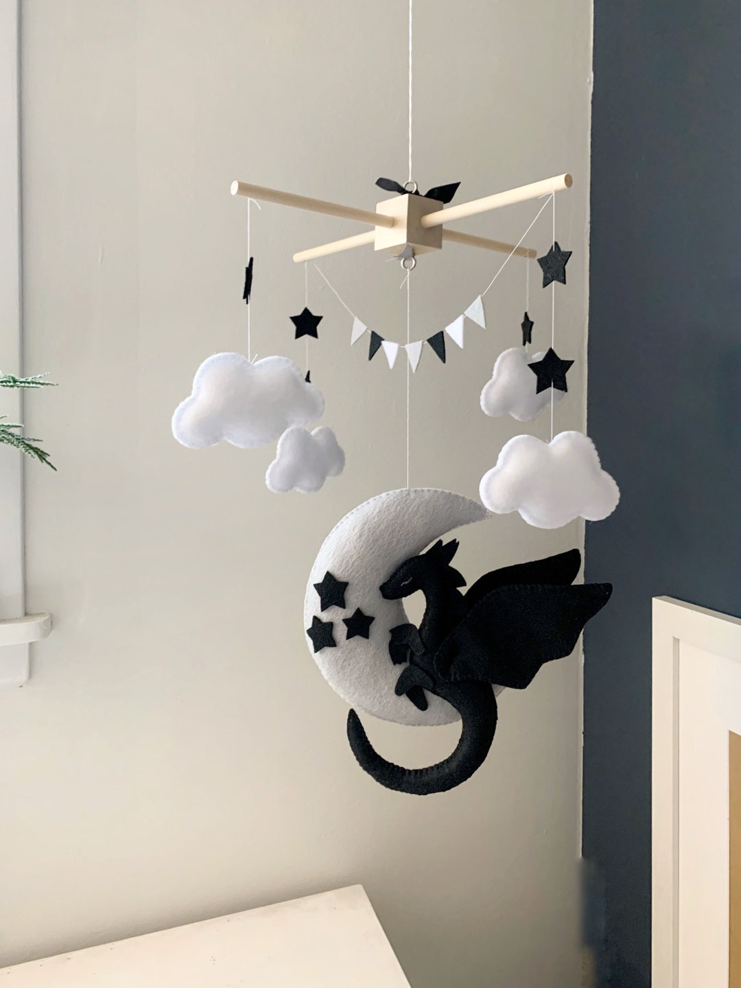 Dragon Baby Mobile - Baby Mobile Dragon - Dragon Nursery - Fairytale ...