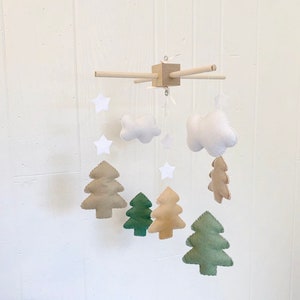 Baby Mobile Trees - Trees Baby Mobile - Baby Mobile - Mountain Mobile ...