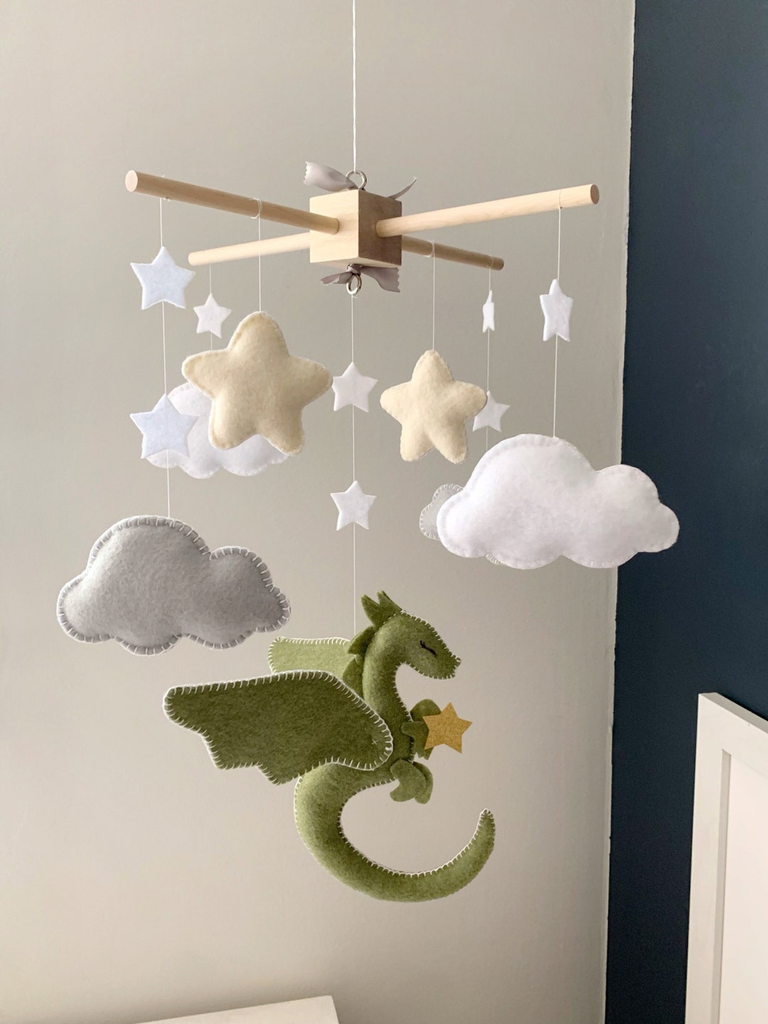 Baby Mobile, Dragon Mobile, Felt Mobile Dragon, Baby Mobile Dragon ...