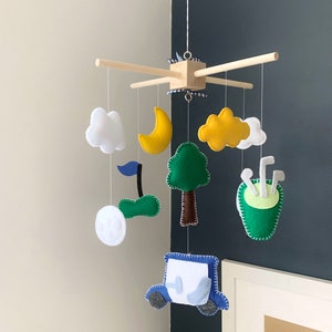 Baby Mobile Golf, Golfing Nursery, Golf Baby Decor, Custom Baby Crib ...