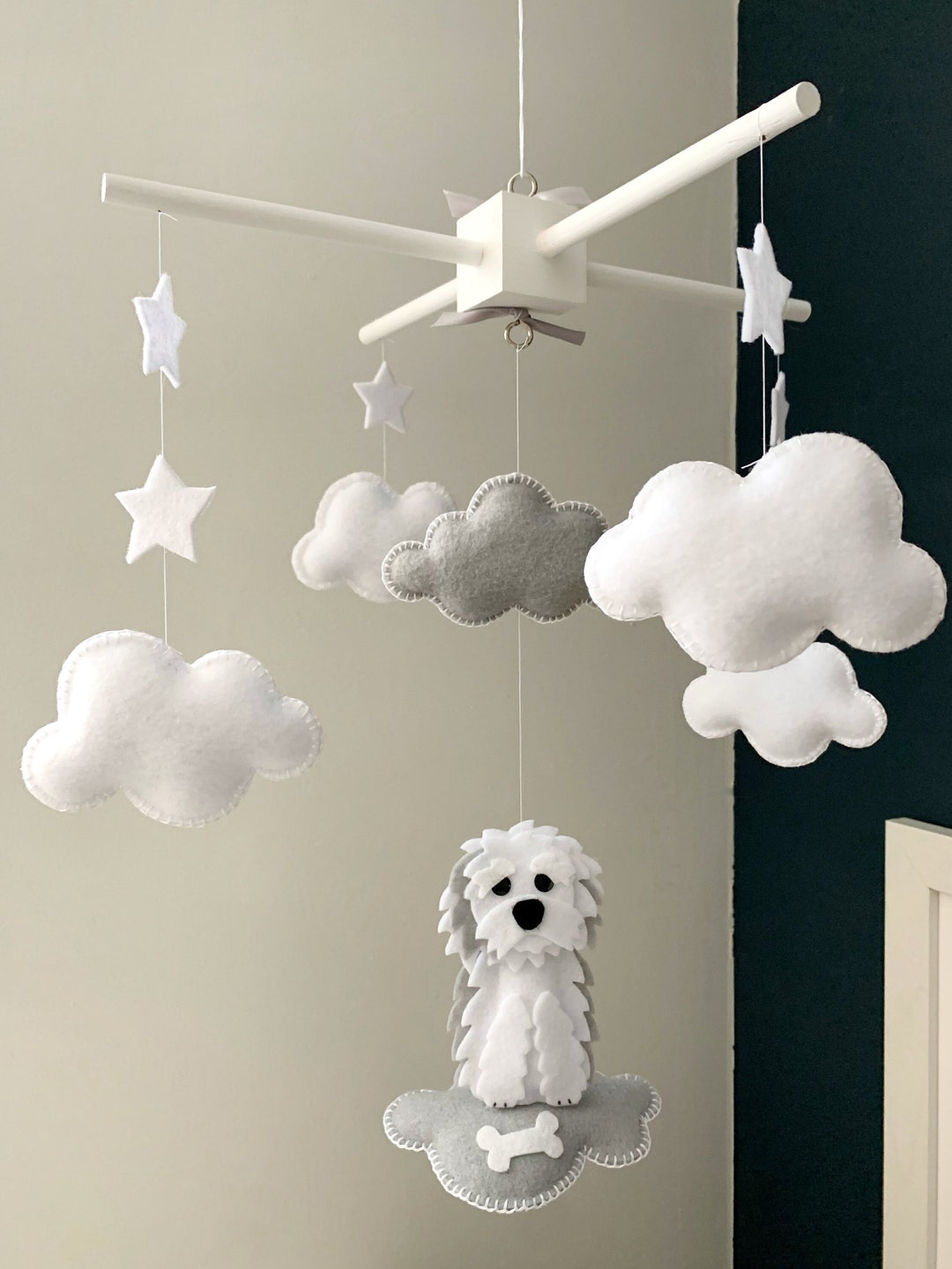 Baby Mobile - Dog Mobile - Baby Keepsake - Hanging Mobile - Baby Mobile ...
