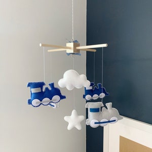 Baby Mobile -baby Crib Mobile - Train Mobile - Train Baby Mobile - Crib ...