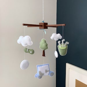 Baby Mobile Golf, Golfing Nursery, Golf Baby Decor, Custom Baby Crib ...
