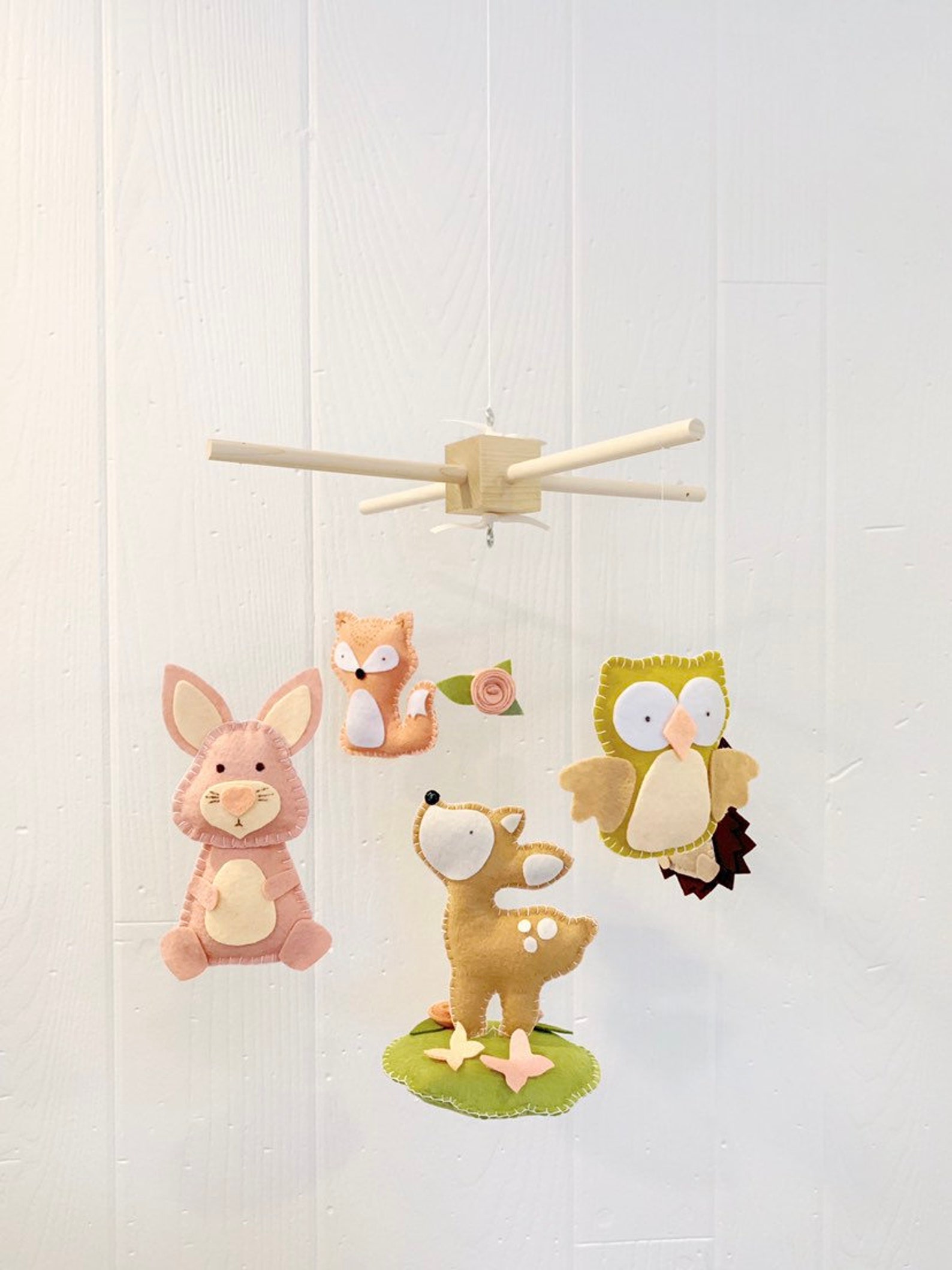 Baby Mobile Animals Forest Baby Mobile Nursery Mobile - Etsy