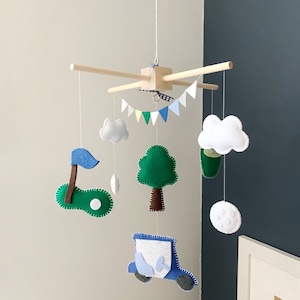Baby Mobile Golf, Golfing Nursery, Golf Baby Decor, Custom Baby Crib ...
