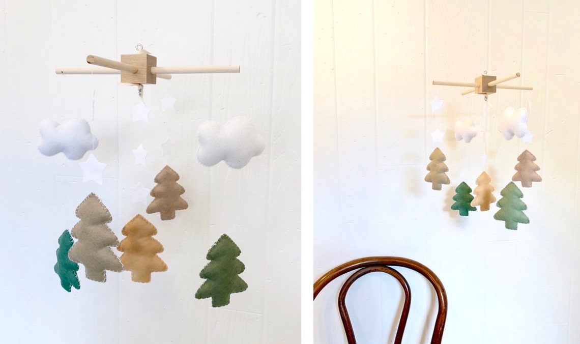 Baby Mobile Trees - Trees Baby Mobile - Baby Mobile - Mountain Mobile ...