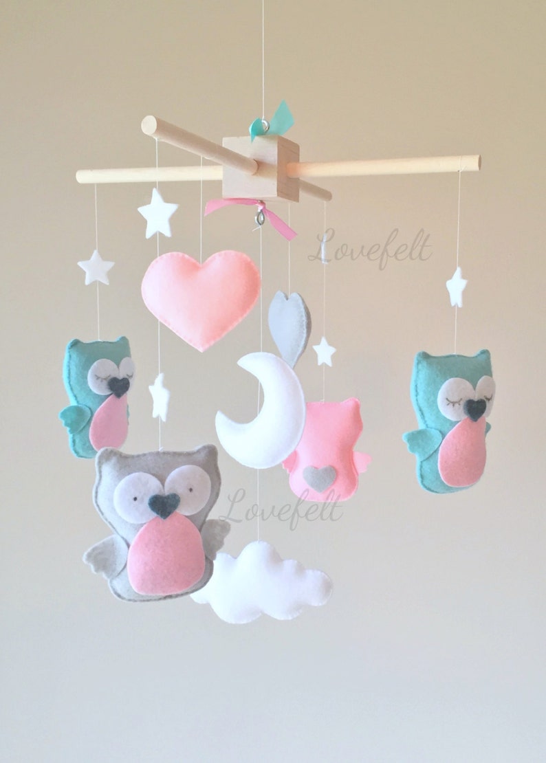 Baby Mobile - Owl Mobile - Baby Crib Mobile - Baby Mobile Owl - Etsy