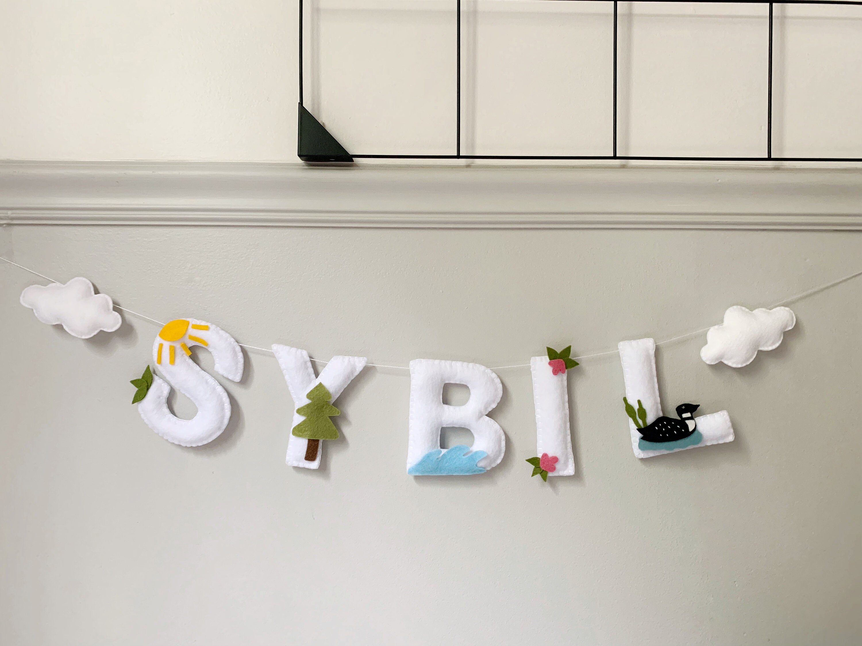 Felt Name Banner Nursery Banner Wall Banner Wall Banner | Etsy