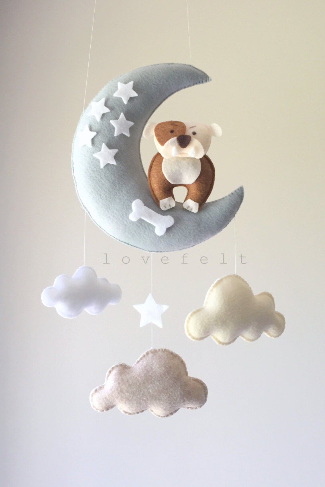 Baby Mobile Baby Mobile Dog Bulldog Mobile Dog Mobile - Etsy