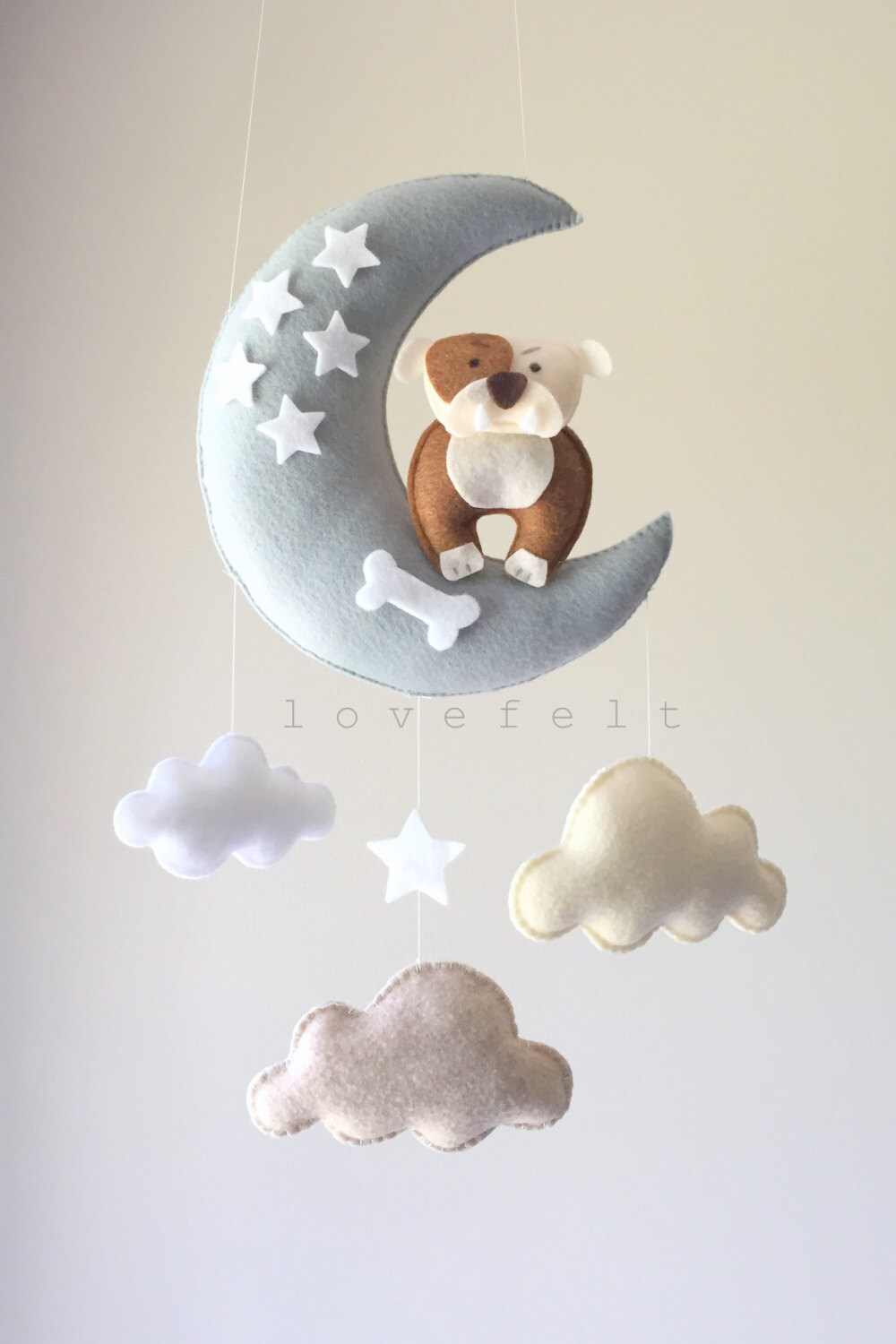 Baby mobile Baby mobile dog bulldog mobile dog mobile | Etsy