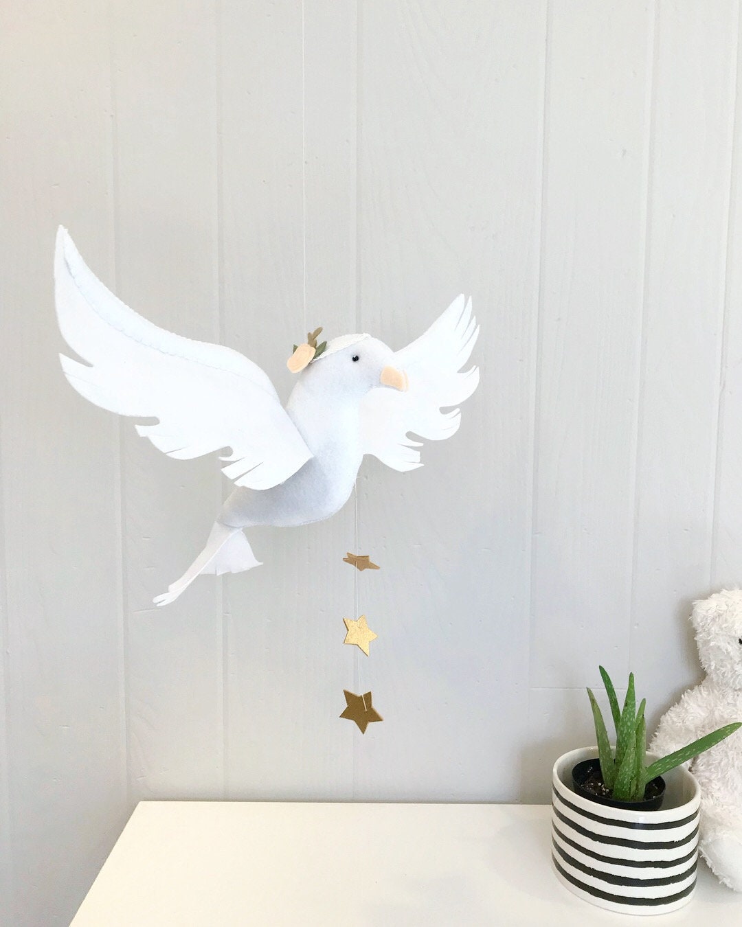 Baby Mobile - Baby Mobile Dove - Dove Mobile - Dove Nursery - Bird ...