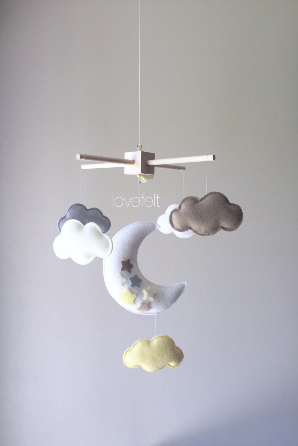 Baby Crib Mobile - Baby Mobile - Neutral Mobile - Moon Mobile - Baby ...