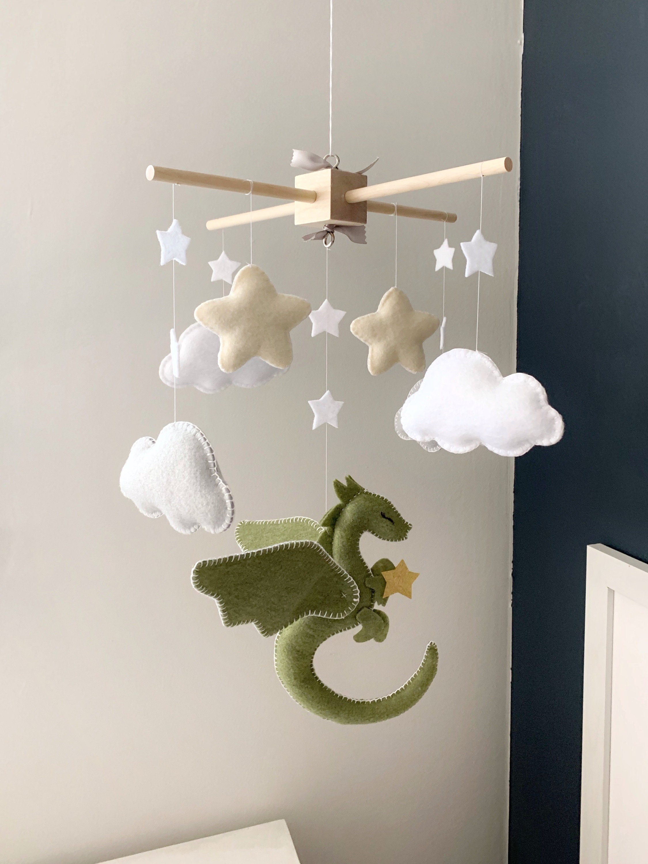 Baby Mobile, Dragon Mobile, Felt Mobile Dragon, Baby Mobile Dragon ...