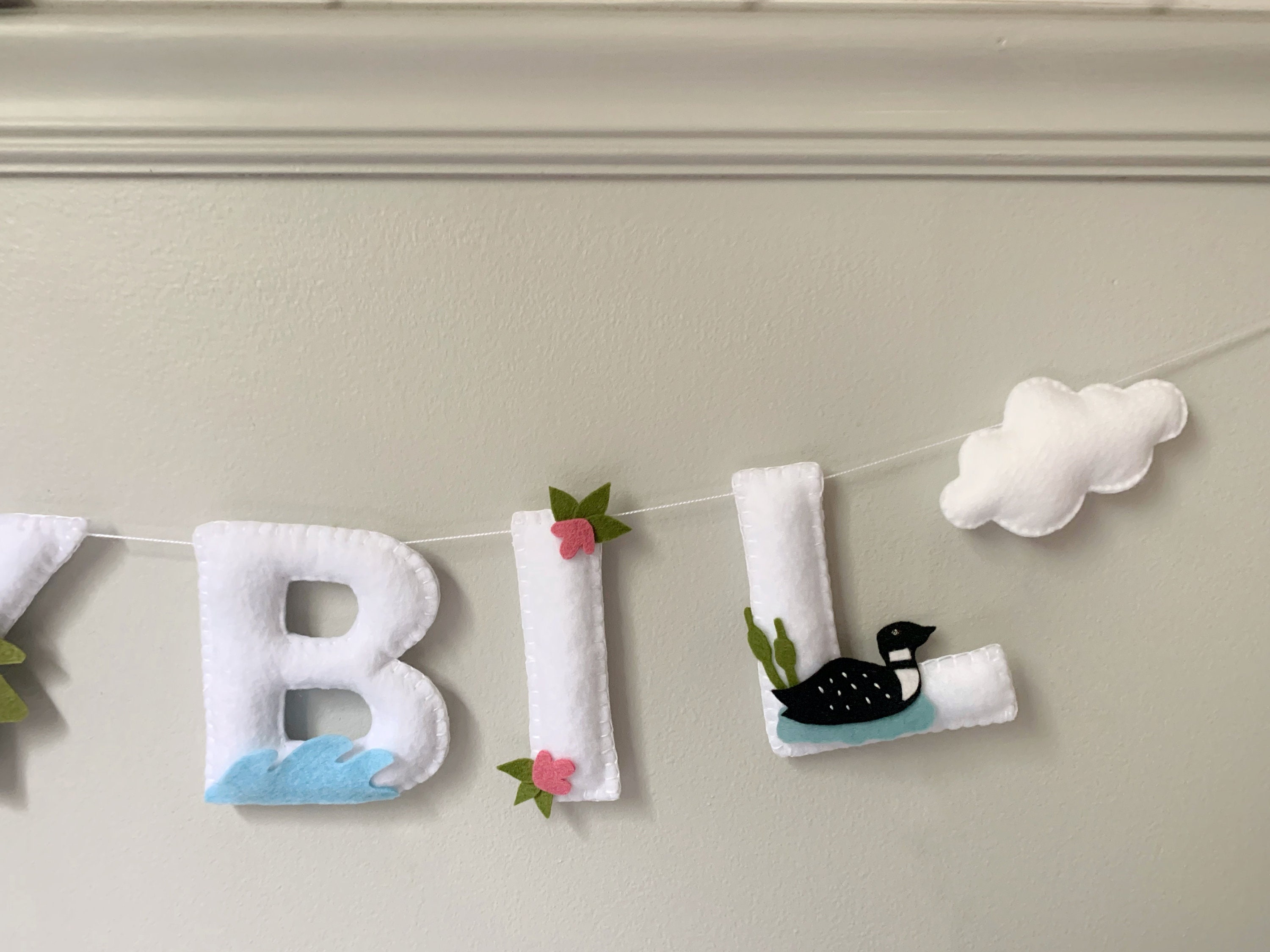 Felt Name Banner Nursery Banner Wall Banner Wall Banner | Etsy