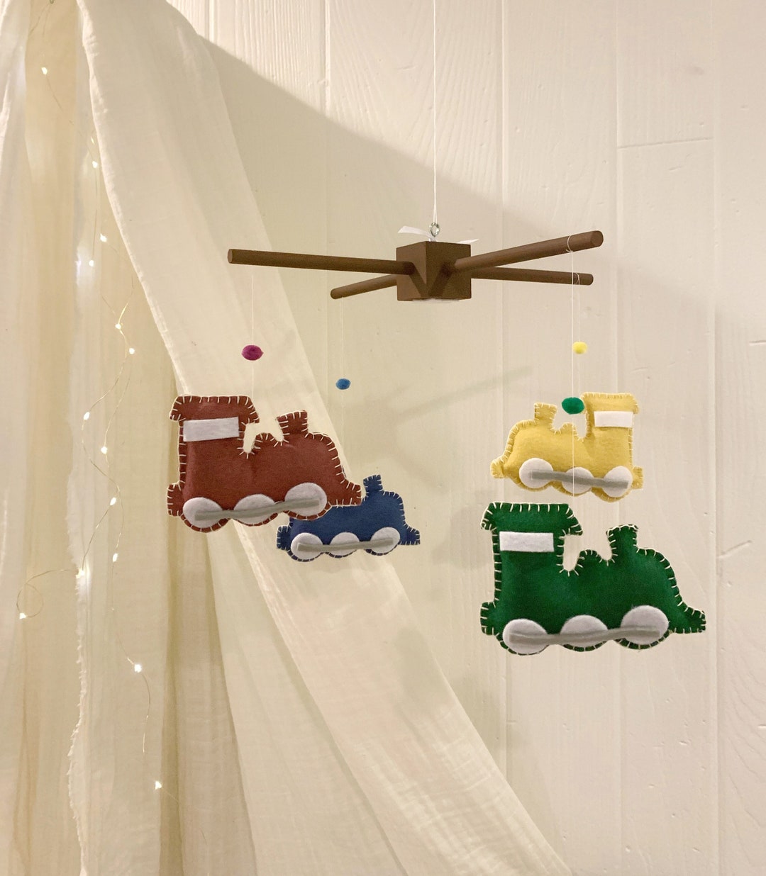 Baby Mobile -baby Crib Mobile - Train Mobile - Neutral Baby Mobile ...