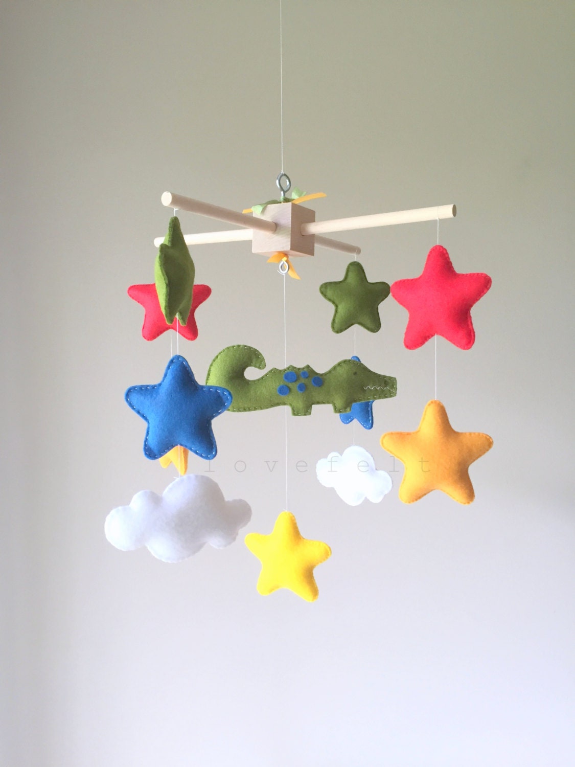 Felt Mobile - Baby Crib Mobile - Baby Mobile - Alligator Mobile ...