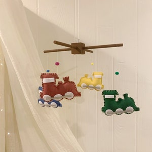 Baby Mobile -baby Crib Mobile - Train Mobile - Neutral Baby Mobile ...