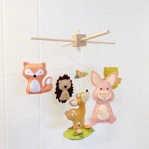 Baby Mobile Animals - Forest Baby Mobile - Nursery Mobile Animals ...