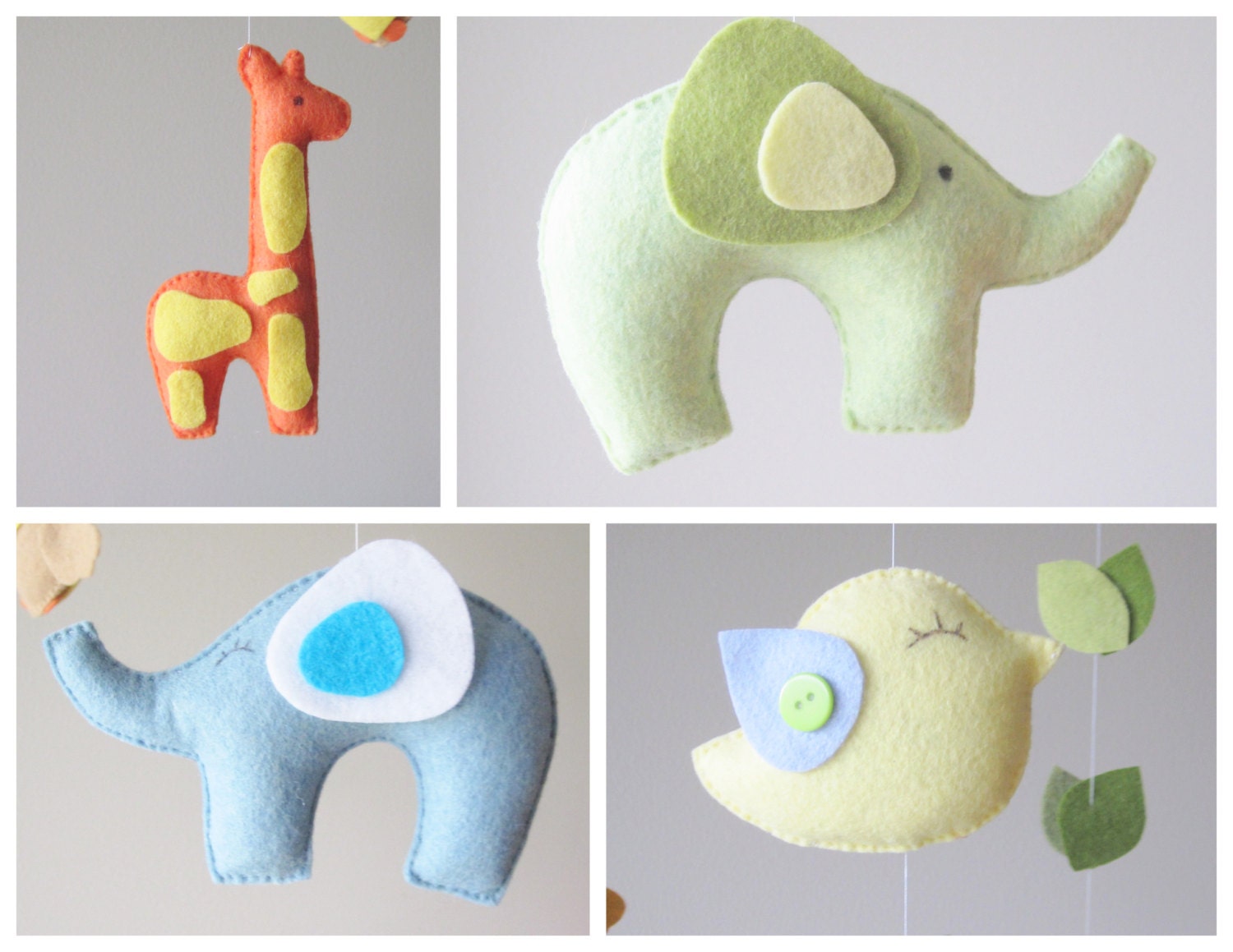 Felt mobile baby mobile animals Mobile forest Mobile | Etsy