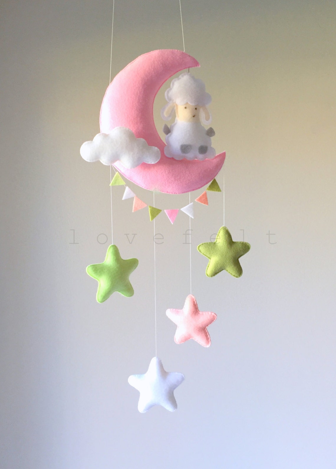 Baby Mobile - Moon Mobile - Crib Mobile Moon - Baby Mobile Sheep - Etsy
