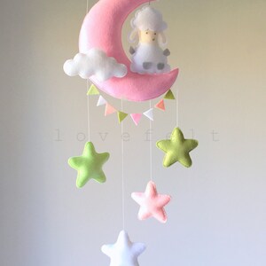 Baby Mobile - Moon Mobile - Crib Mobile Moon - Baby Mobile Sheep - Etsy