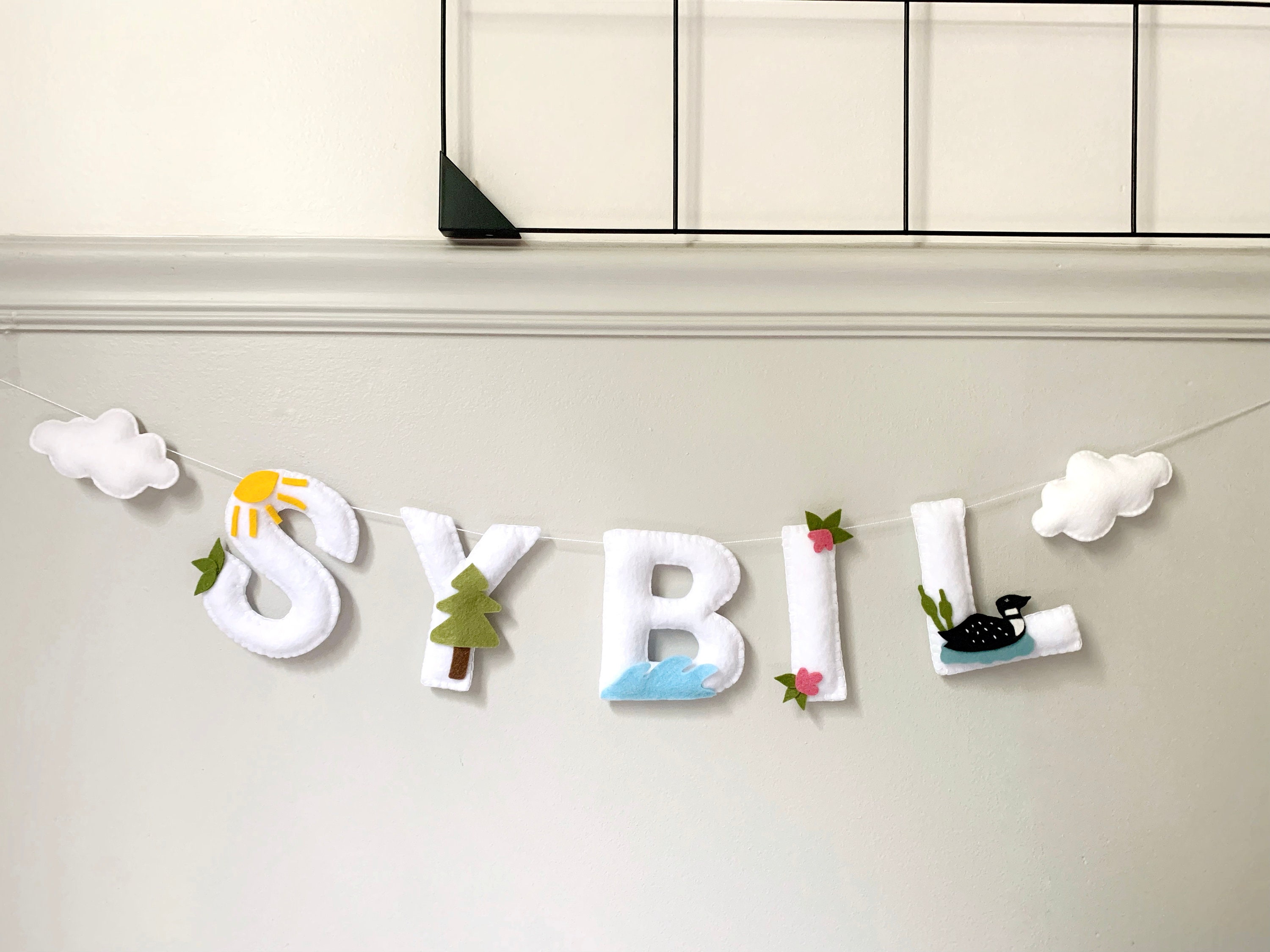 Felt Name Banner Nursery Banner Wall Banner Wall Banner | Etsy