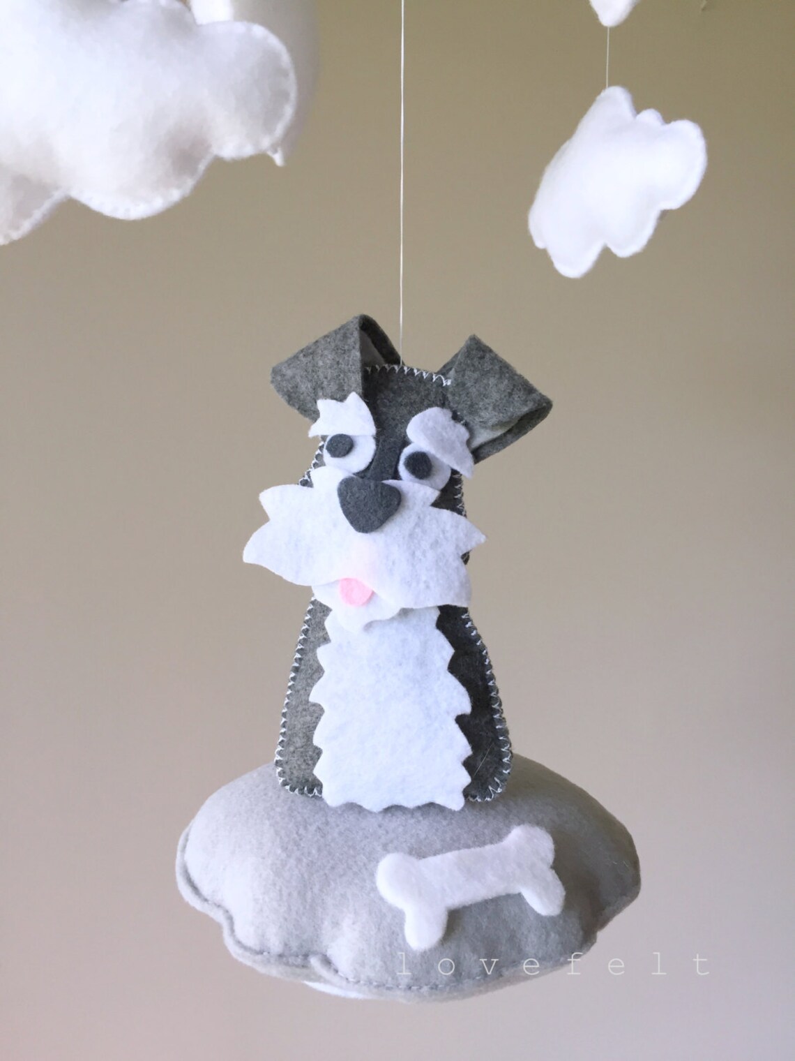 Felt Mobile - Dog Baby Mobile - Dog Mobile - Baby Mobile Dog ...