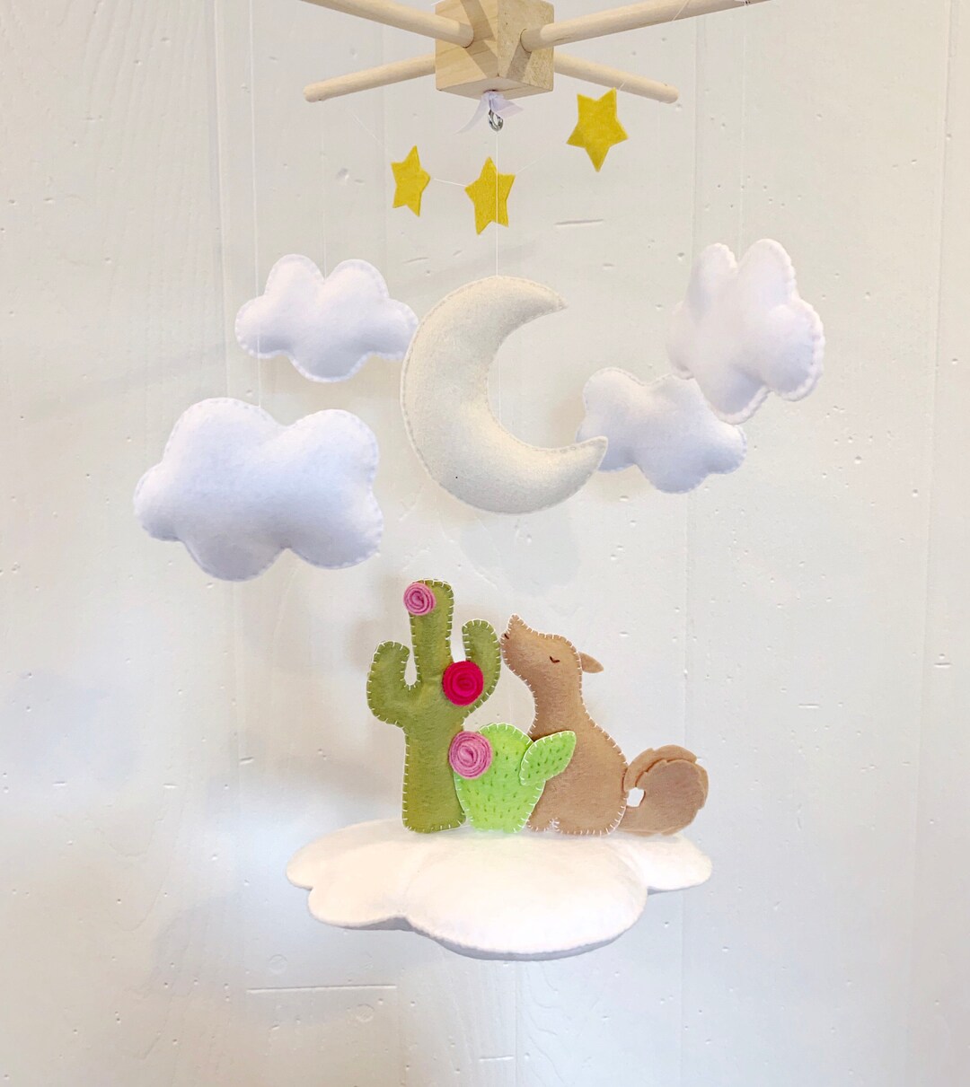 Desert Baby Mobile Cactus Nursery Baby Mobile Desert Mobile Coyote ...