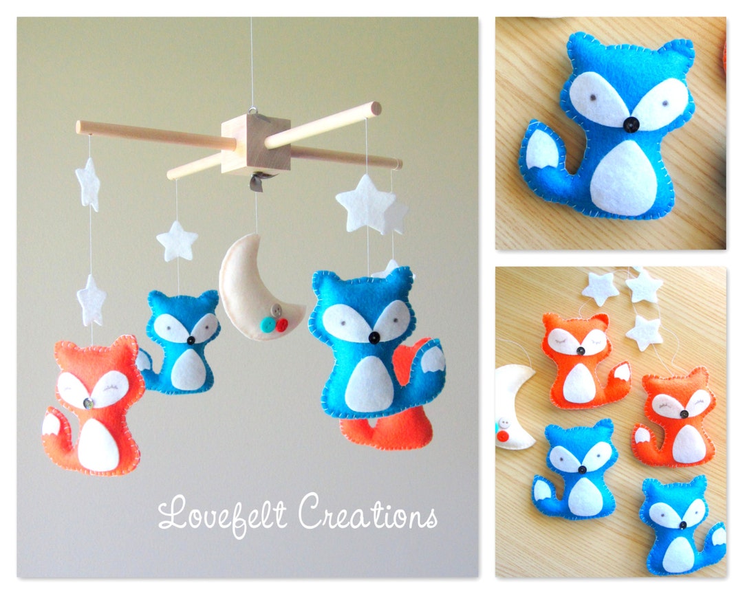 Baby Mobile Fox Mobile Forest Mobile Woodland Animals Mobile Neutral ...