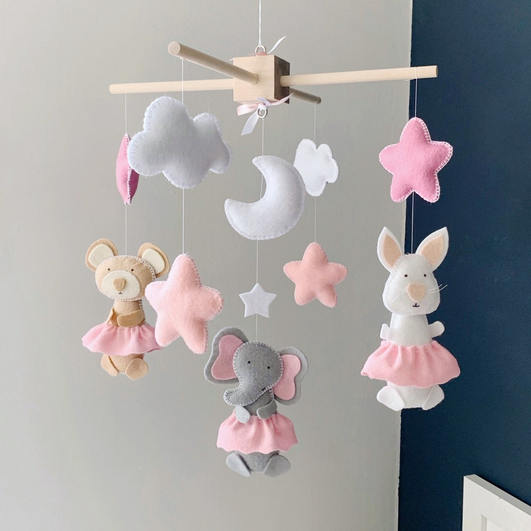 Baby Mobile Animals Ballerina Mobile Baby Mobile Girl Nursery Mobile ...