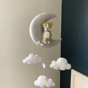 Baby Mobile - Baby Mobile Dog - Pitbull Mobile - Dog Mobile - Moon ...