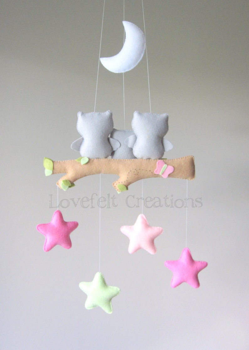 Owl Baby Mobile - Owl Mobile - Baby Crib Mobile - Baby Mobile Owl - Etsy
