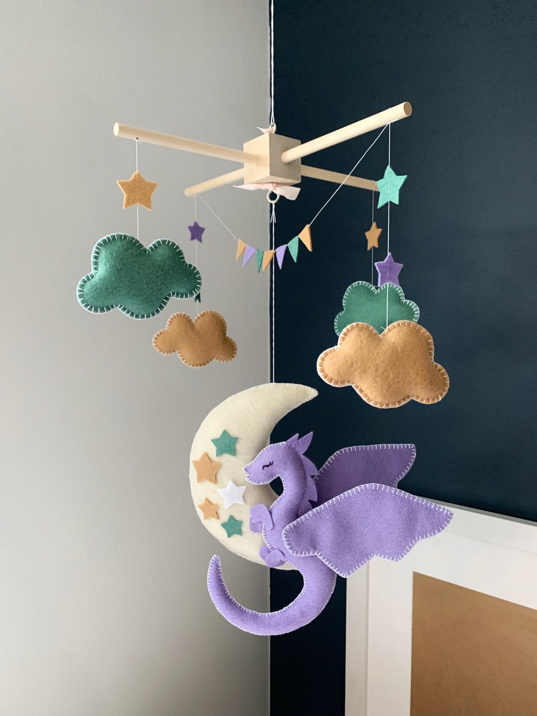 Dragon Baby Mobile - Baby Mobile Dragon - Dragon Nursery - Fairytale ...