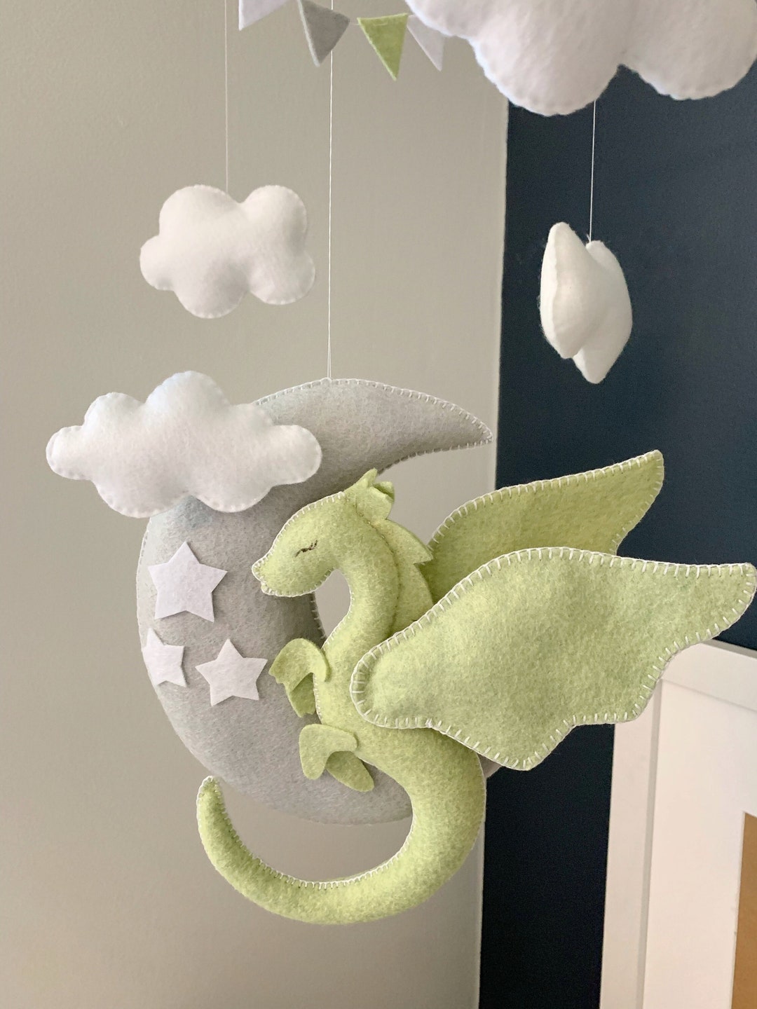 Dragon Mobile, Baby Mobile Dragon, Dragon Nursery, Fairytale Nursery ...