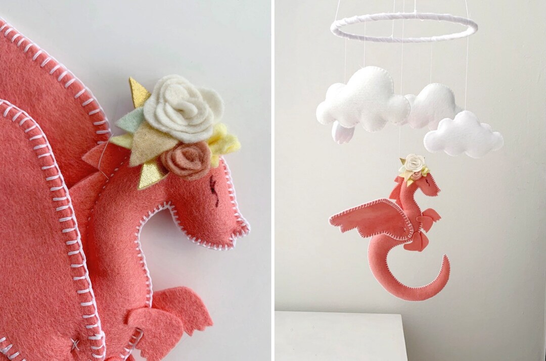Dragon Baby Crib Mobile - Baby Mobile Dragon - Dragon Nursery - Nursery ...