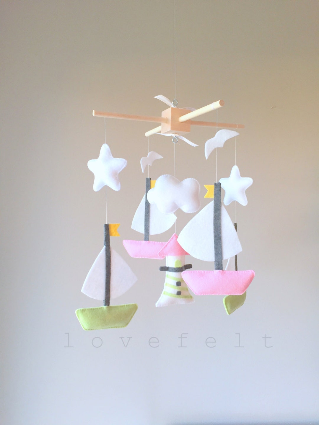 Baby Mobile - Nautical Theme Mobile - Sailboats Mobile - Baby Mobile ...