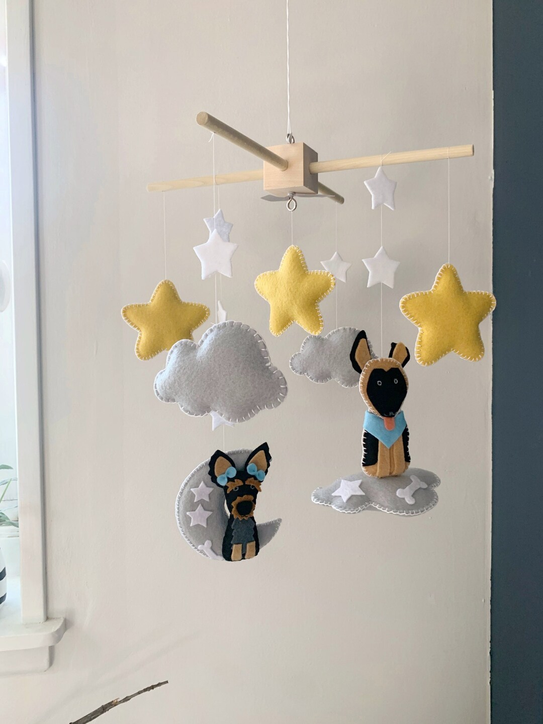 Baby Crib Mobile - Baby Mobile - Dog Mobile - Baby Mobile Dog - Crib ...