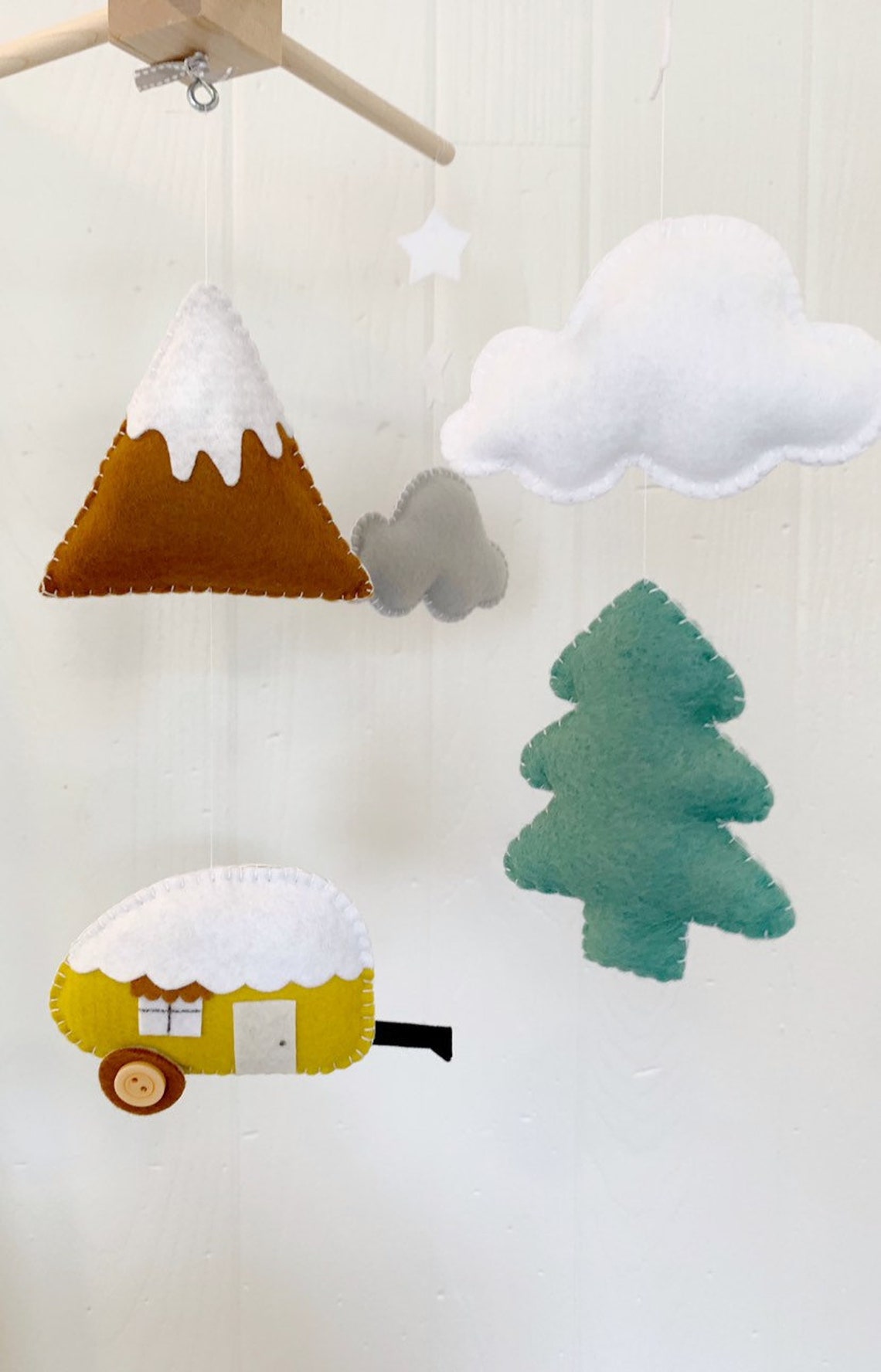 Baby Mobile Camping - Trees Baby Mobile - Baby Mobile - Mountain Mobile ...