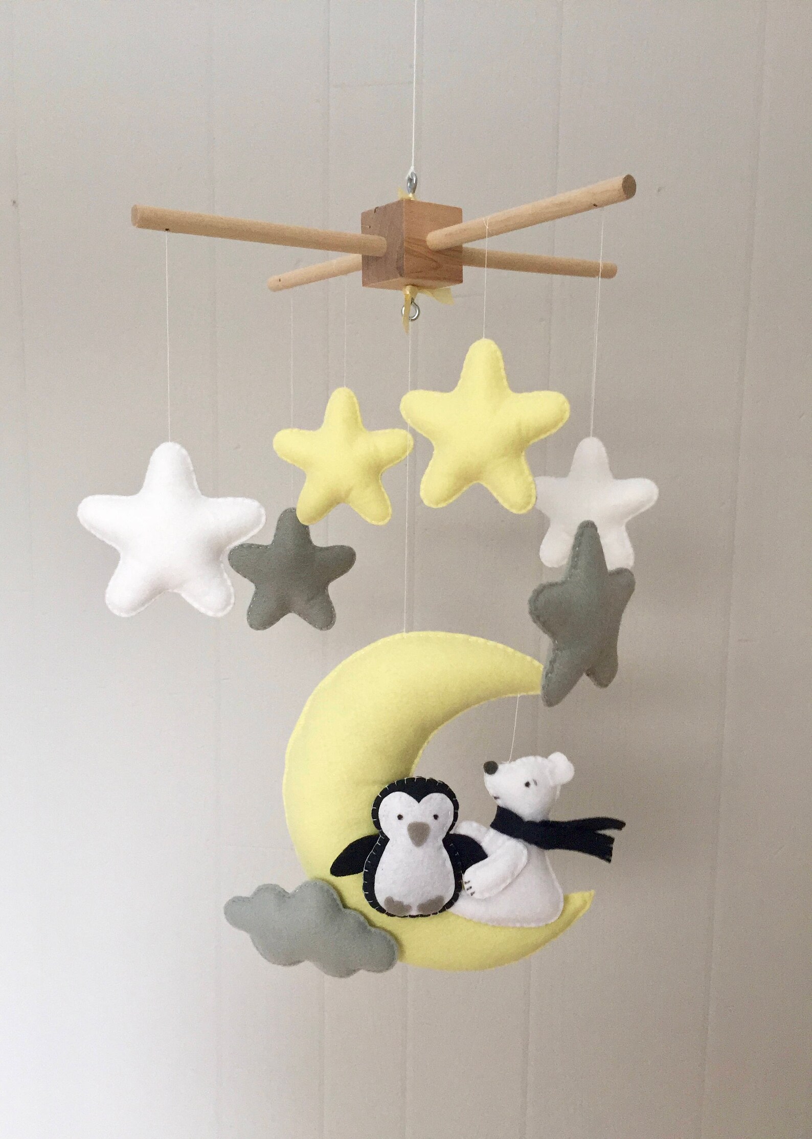 Baby Mobile Moon Mobile Nursery Decor Kids Decor Baby - Etsy