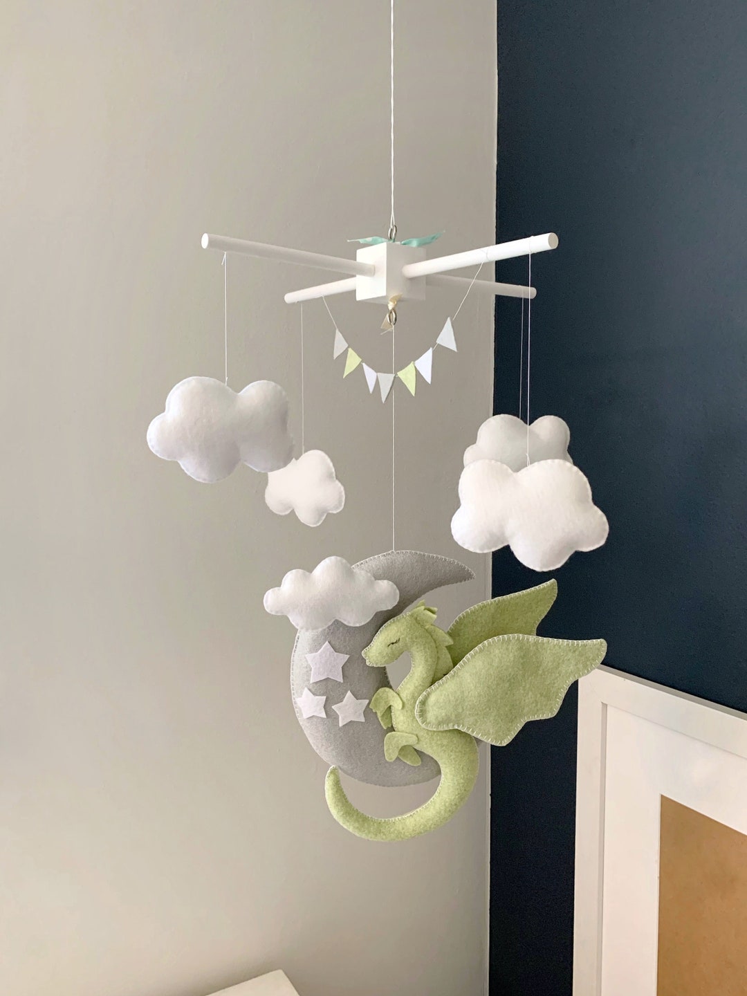 Dragon Mobile, Baby Mobile Dragon, Dragon Nursery, Fairytale Nursery ...