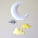 Baby Mobile Moon Baby Mobile Moon and Stars Cloud Mobile - Etsy