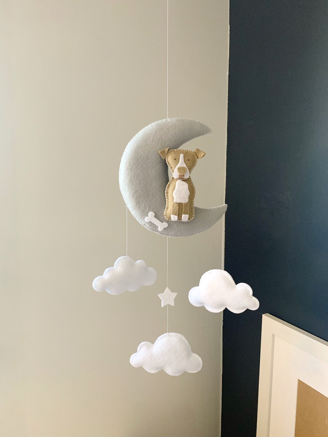 Baby Mobile - Baby Mobile Dog - Pitbull Mobile - Dog Mobile - Moon ...