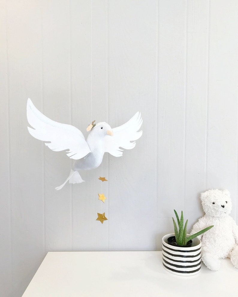Baby Mobile - Baby Mobile Dove - Dove Mobile - Dove Nursery - Bird ...
