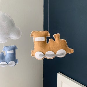 Baby Mobile -baby Crib Mobile - Train Mobile - Train Baby Mobile - Crib ...