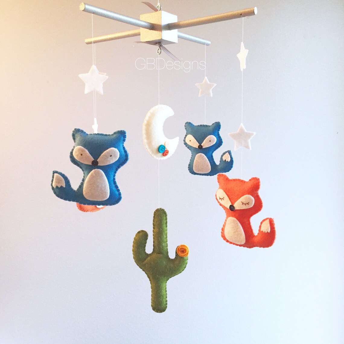 Baby Mobile Fox Fox Mobile Forest Mobile Woodland | Etsy